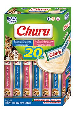 Churu Dog BOX Chicken with Seafoods Variety 20x14g | Krmiva pro papoušky